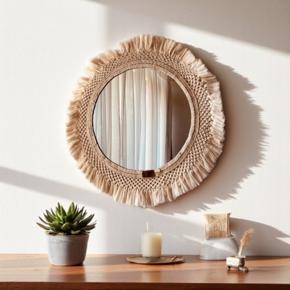 Macrame Mirror – Aria Designz